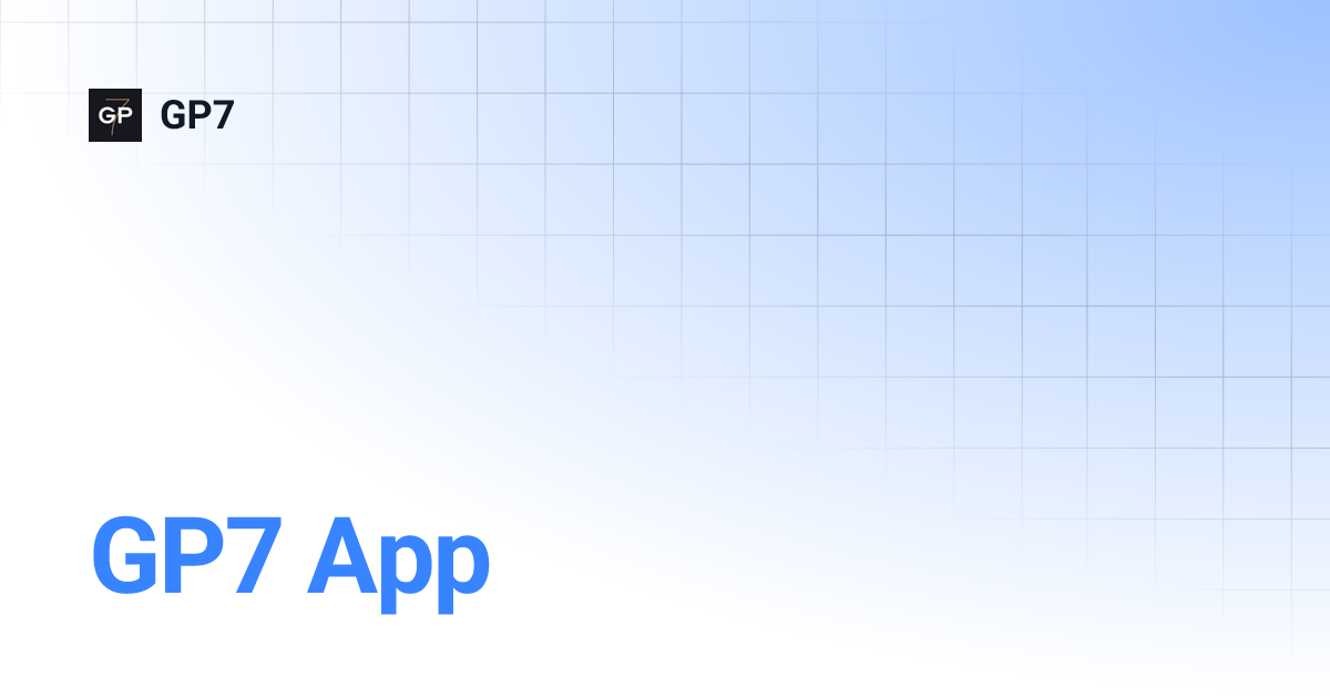 GP7 App | GP7